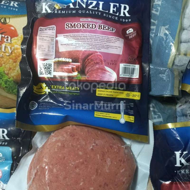 Jual Kanzler Smoked Beef Daging Asap Smoked Beef kanzler Frozen food ...