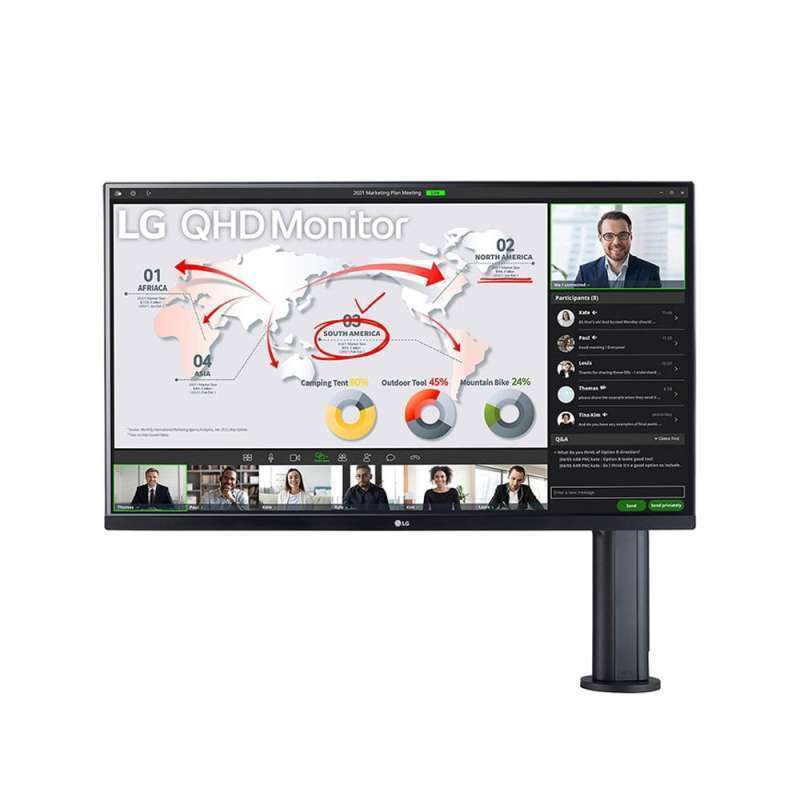 Promo Monitor Lg 32qp880n-b Ultrafine 32'' Ips Qhd With Ergo Stand ...