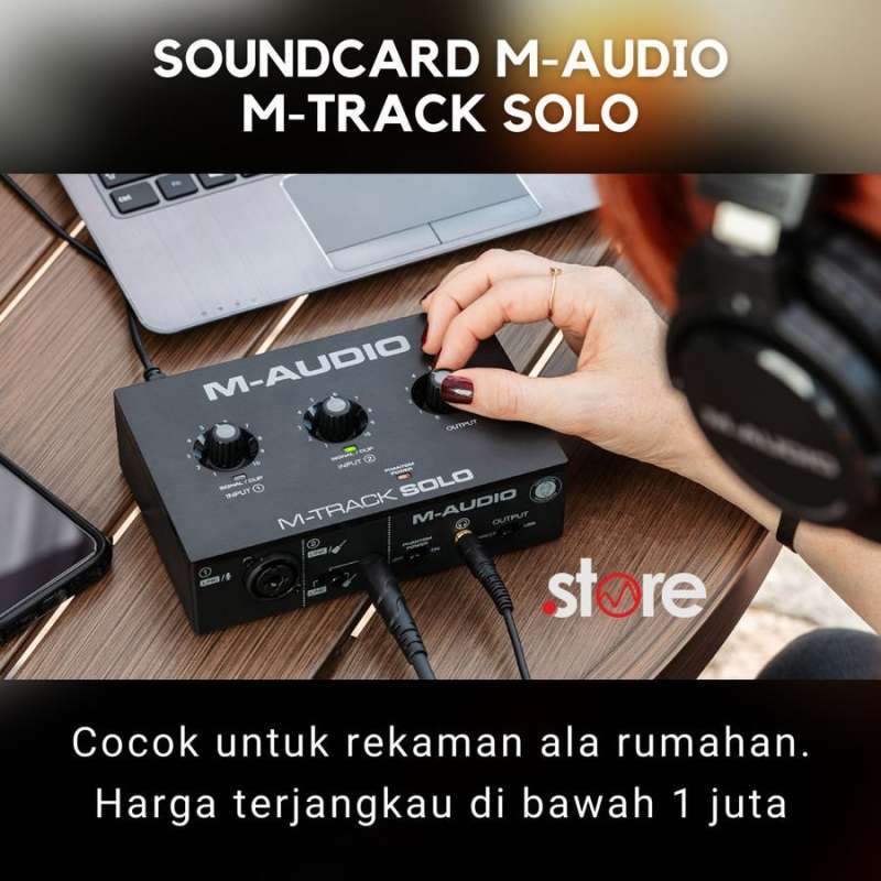 Jual Soundcard Audio Interface M-Audio M-Track Solo 1 input 1 output di ...