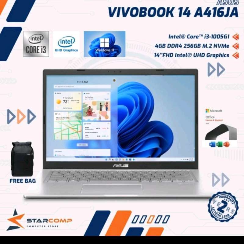 Jual Asus Vivobook 14 A416JAO - i3 1005G1 8GB 512GB SSD 14 FHD IPS OHS ...