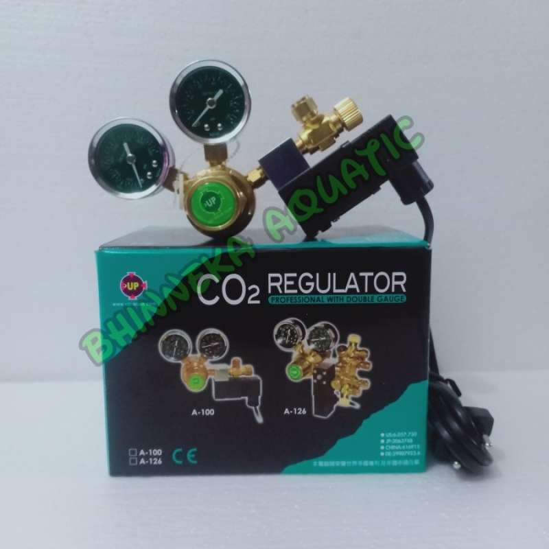 Promo Regulator Solenoid co2 Double Gauge merk Up A-100 Aquascape Aquarium Diskon 23% di Seller ...