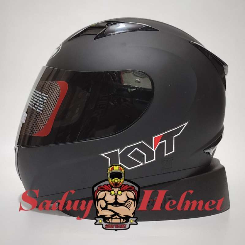 Jual Helm KYT R10 R 10 Solid Black Doff Full Face di Seller ...