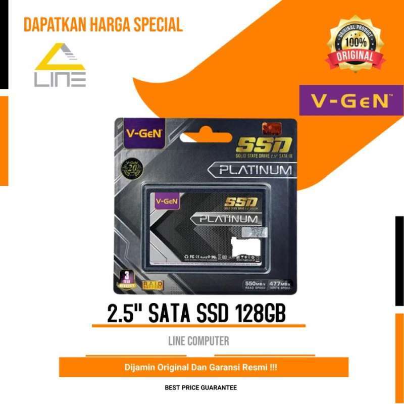 Jual SSD Solid State Drive V-GeN 128GB SATA 3 SSD SATA III VGEN di Seller Line Computer - Mangga ...