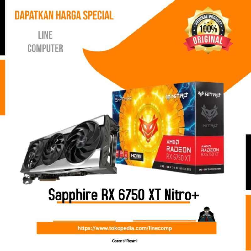 Jual VGA SAPPHIRE Radeon RX 6750 XT NITRO+ OC 12GB GDDR6 di Seller Line Computer - Mangga Dua ...