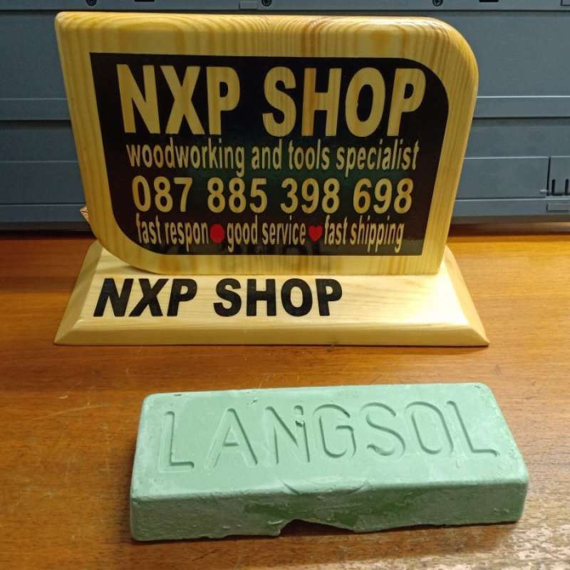 Jual batu langsol hijau original / sabun poles besi batu ijo langsol di ...