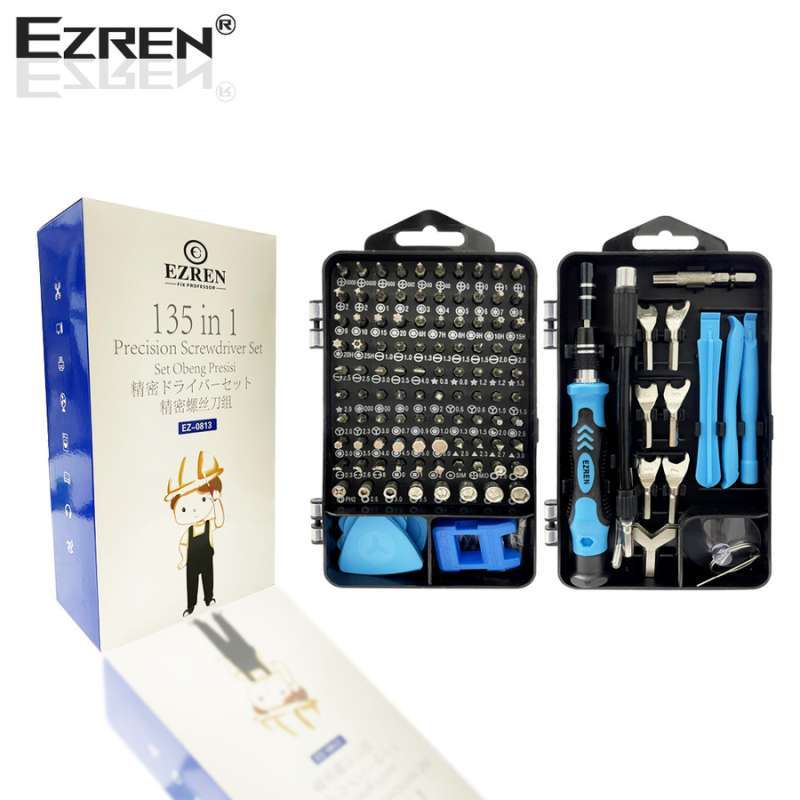 Jual Ezren EZ-0813 135 in 1 Obeng Set Hp Lengkap Torx Screwdriver ...