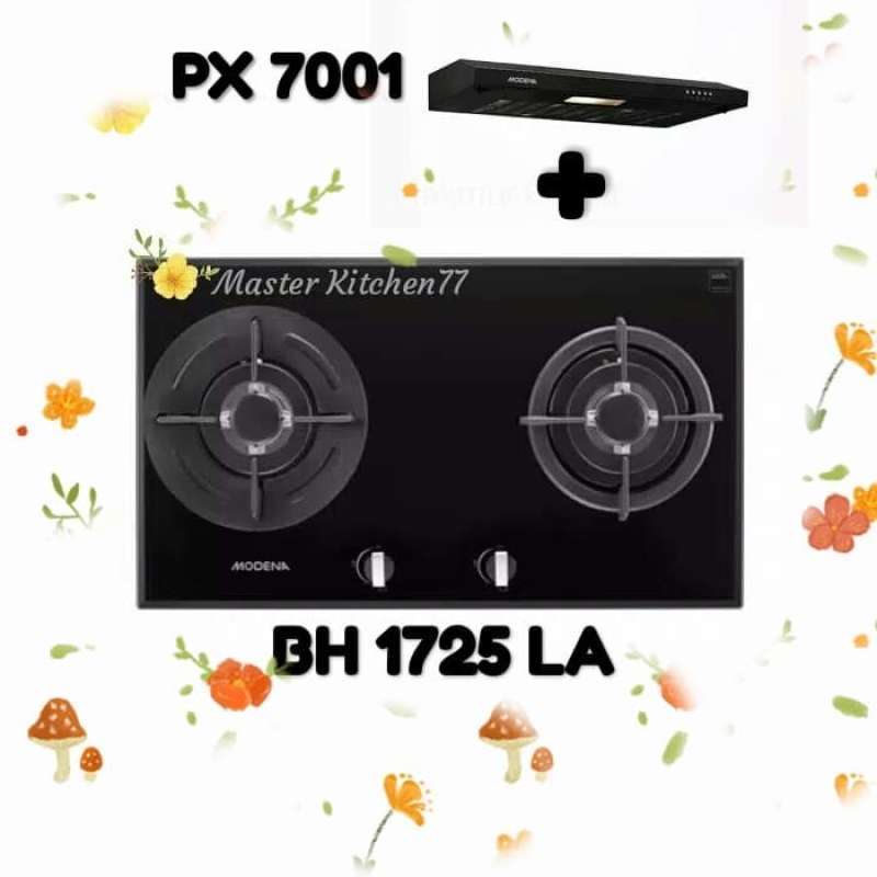Jual Paket Kompor Modena BH 1725 LA + Cooker Hood Modena PX 7001 HEMAT ...