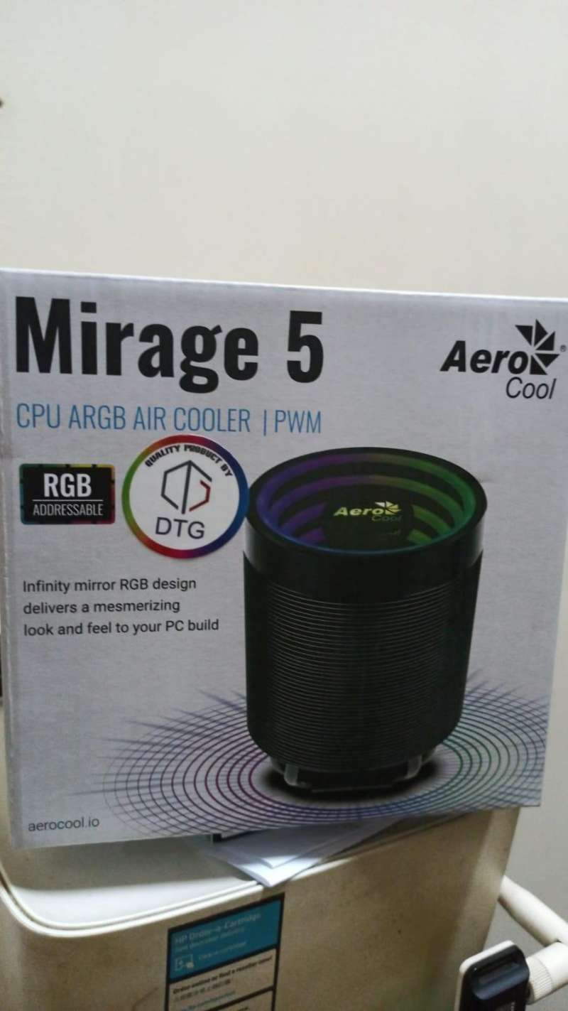 Jual AeroCool MIRAGE 5 ARGB CPU AIR COOLER Aluminum Block HCCT 5 Heat ...