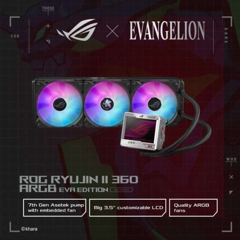 Jual ASUS ROG RYUJIN II 360 ARGB EVA EDITION AIO CPU Liquid Cooler ...