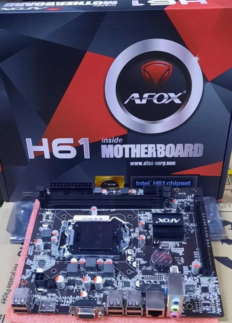 Jual Afox H61 Lga 1155 Mainboard Intel Ddr3 Intel Motherboard Micro Atx ...