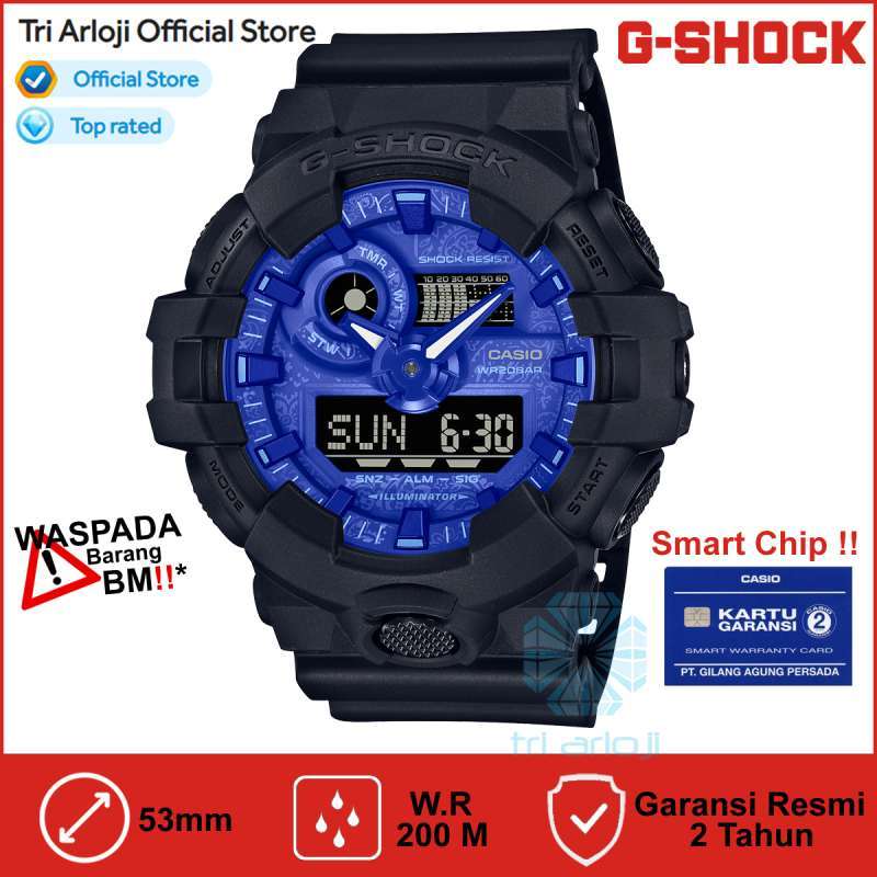 Promo Casio G-Shock GA-700BP-1ADR Jam Tangan Pria Analog Digital Biru ...
