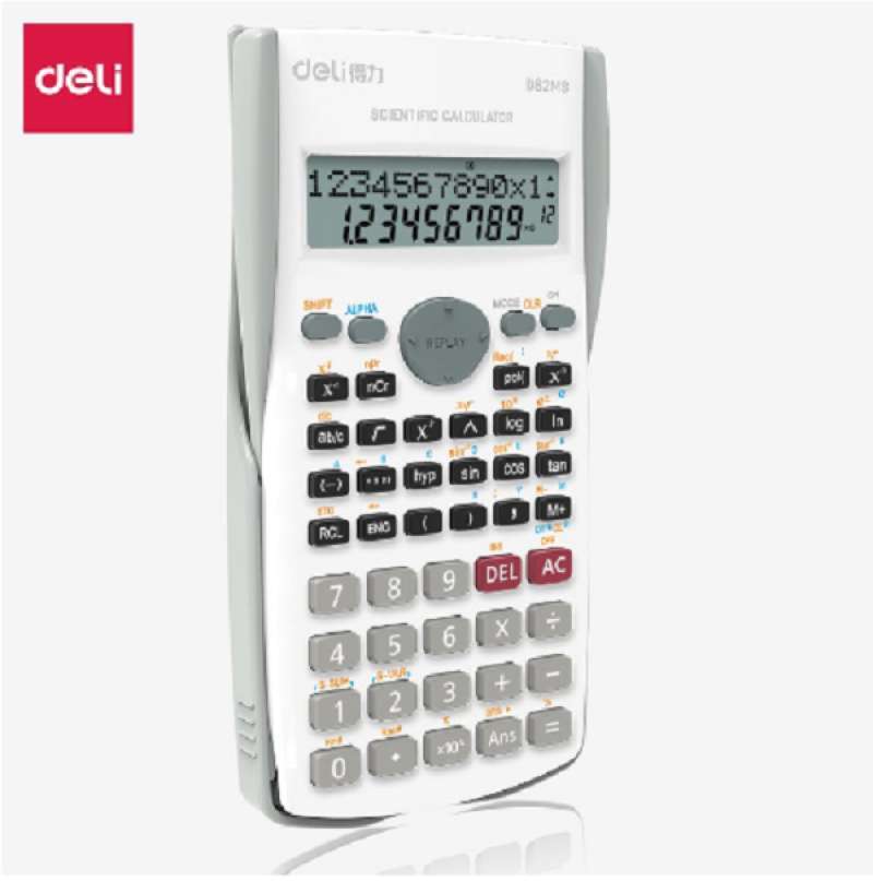 Jual Deli Kalkulator ilmiah Scientific Calculator sekolah kuliah kimia ...