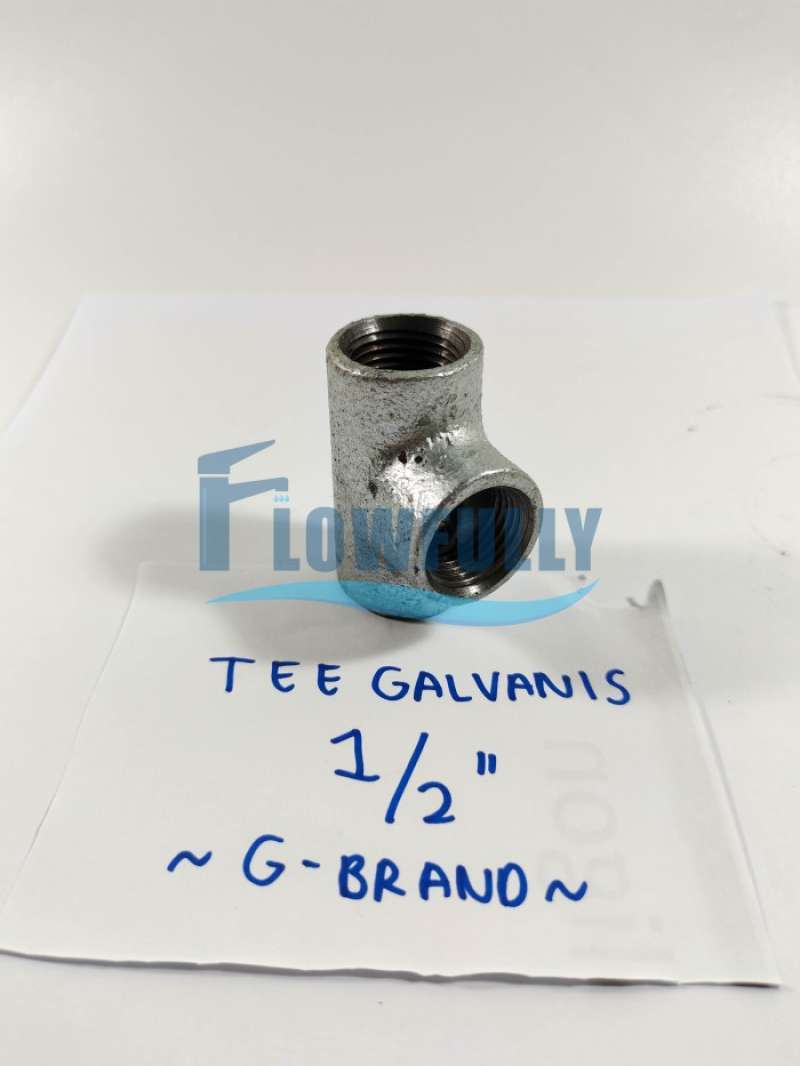 Jual Tee Besi Galvanis 1/2 Inch G Brand T 0,5 Dim Di Seller Flowfully ...