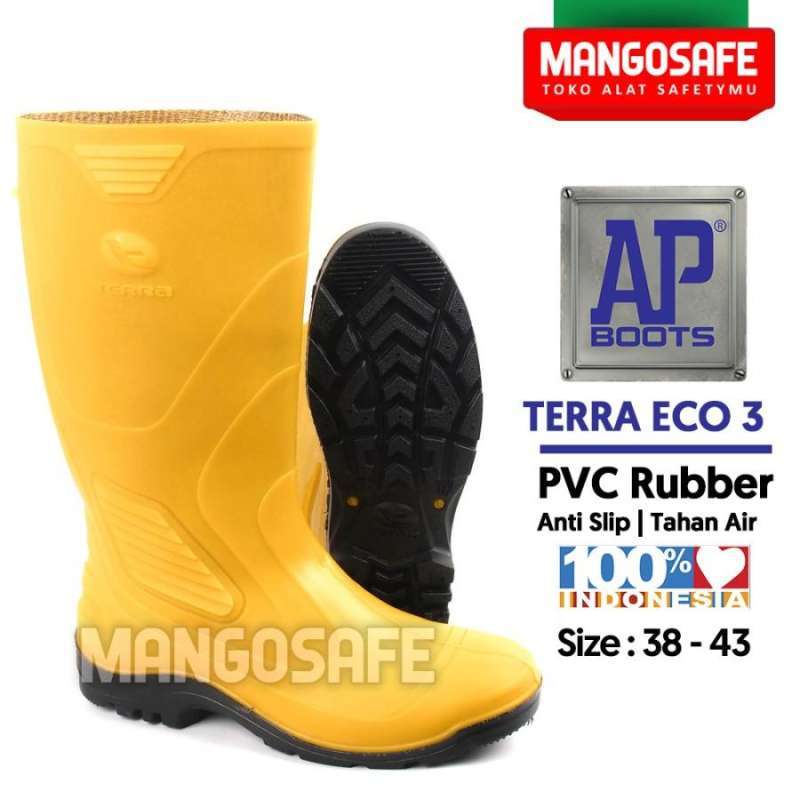 Jual AP Boots Terra Eco 3 Kuning Sepatu Karet PVC Boot Tinggi ...