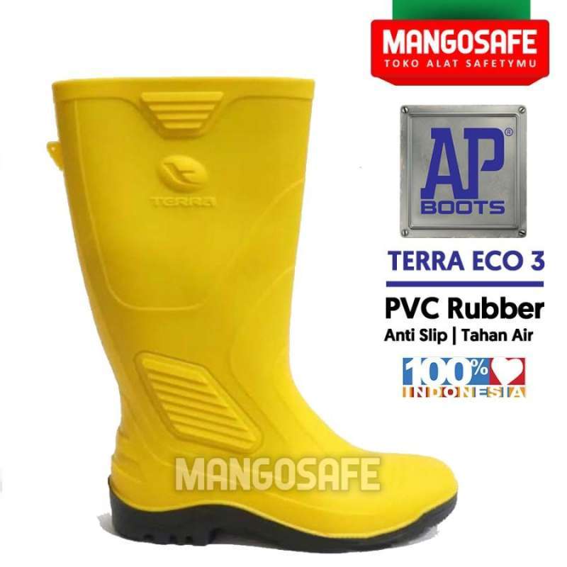 Jual AP Boots Terra Eco 3 Kuning Sepatu Karet PVC Boot Tinggi ...