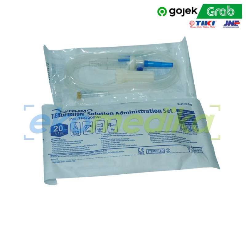 Jual Infuset Dewasa Terumo Infusion Set Adult Selang Infus TI*Q300WI ...