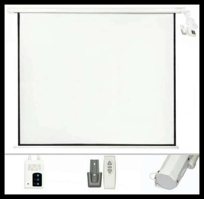 Jual Screen Projector 70 Motorized / Layar Proyektor 70 Elektrik ...