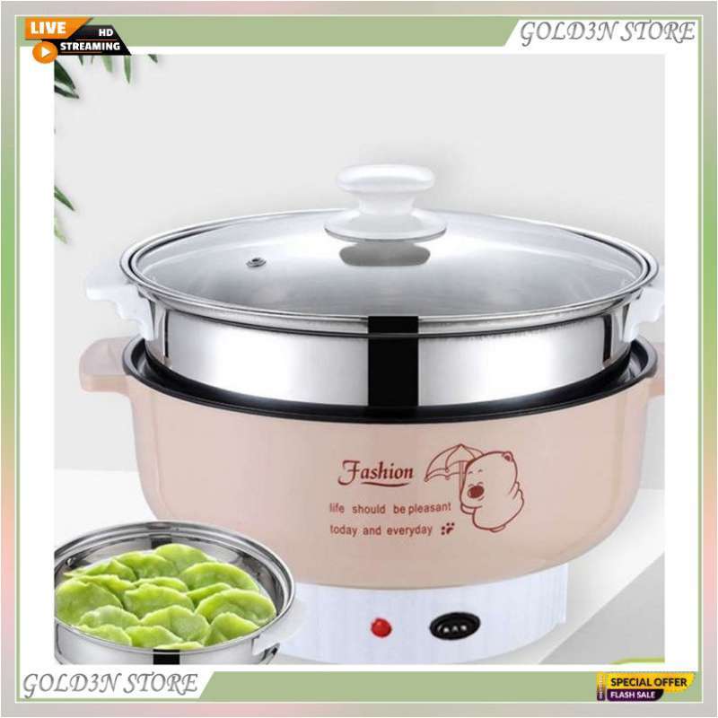 Promo Panci Kapasitas Besar Listrik Multifungsi Free Kukusan Steamer ...