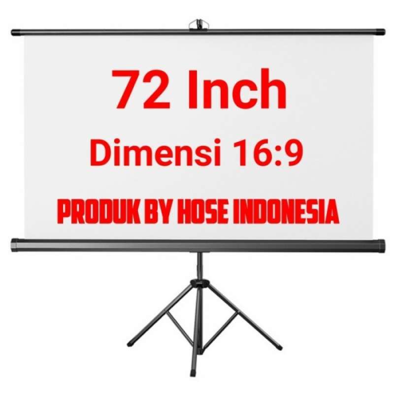 Jual Layar / Screen Hose Projector Elektrik Metal 72 Inch 16:9 ...