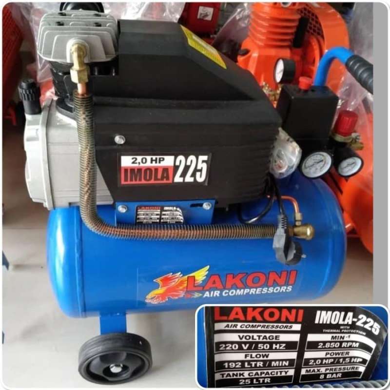 Jual Kompresor Lakoni Kompresor Angin Imola 225 Air Compressor 2 HP ...