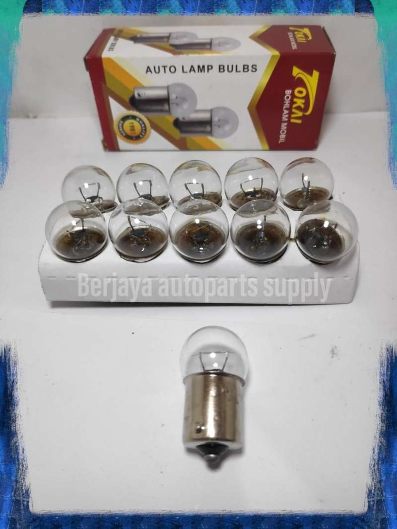 Jual (10PC) BOLA LAMPU / BOHLAM SEN SEIN STOP REM 12V/24V KAKI 1 KECIL ...
