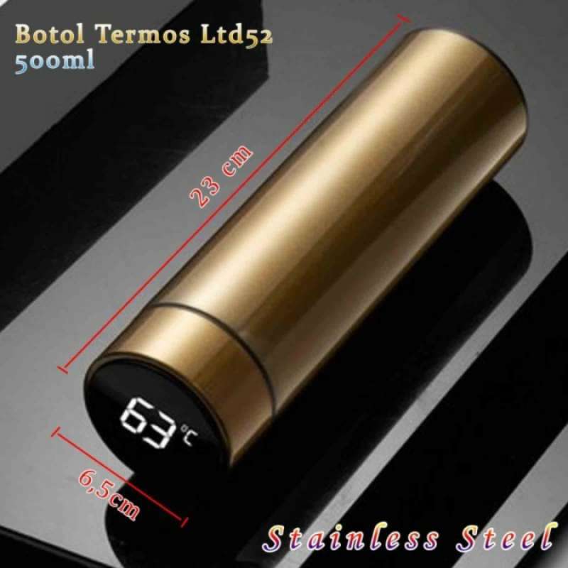 Jual TERJAMIN Termos air panas digital suhu. age lock 500ml stainless ...