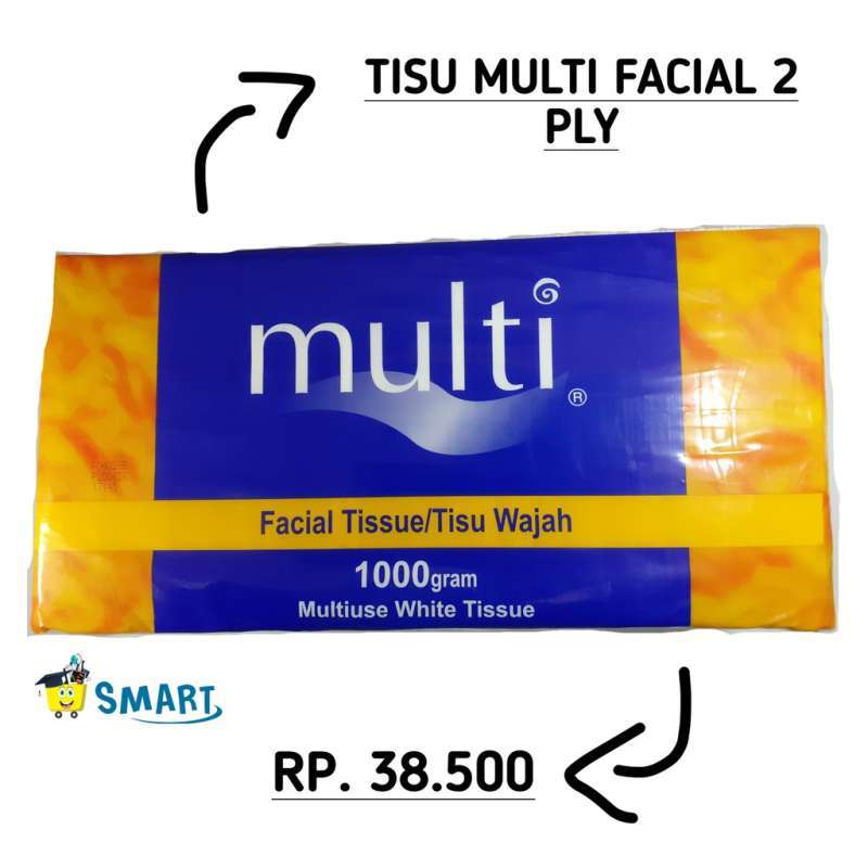 Jual TISU MULTI FACIAL 1000GRAM 2PLY di Seller Smart Stationery - Kab ...