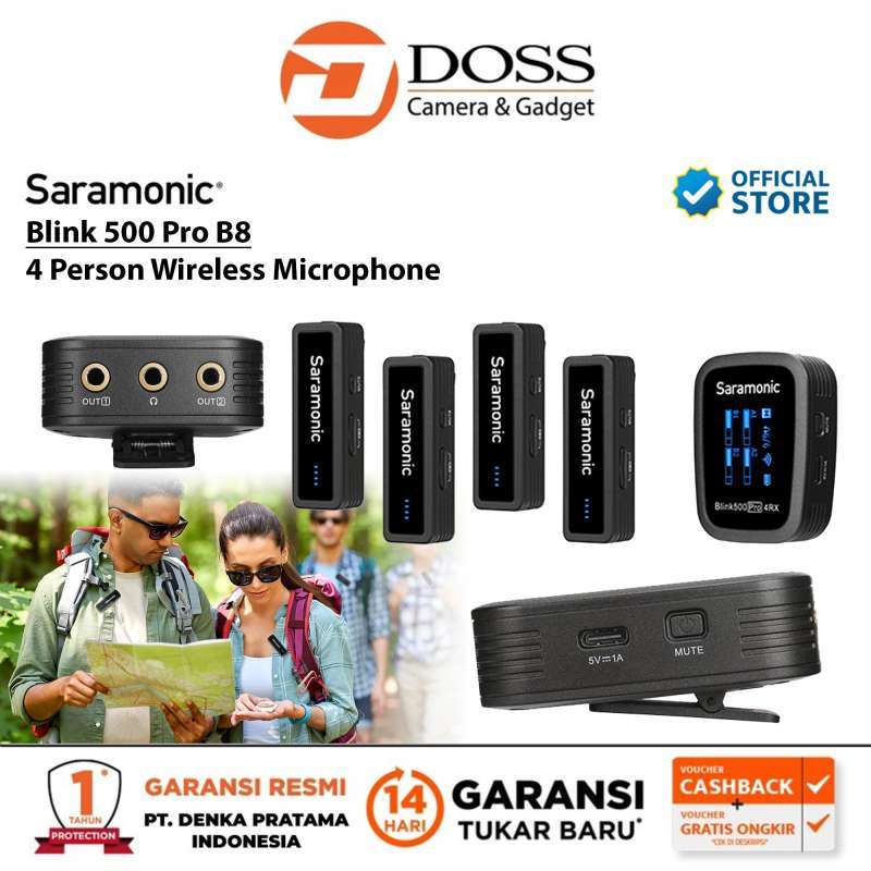 Jual Saramonic Blink 500 Pro B8 4 Person Wireless Microphone di Seller ...