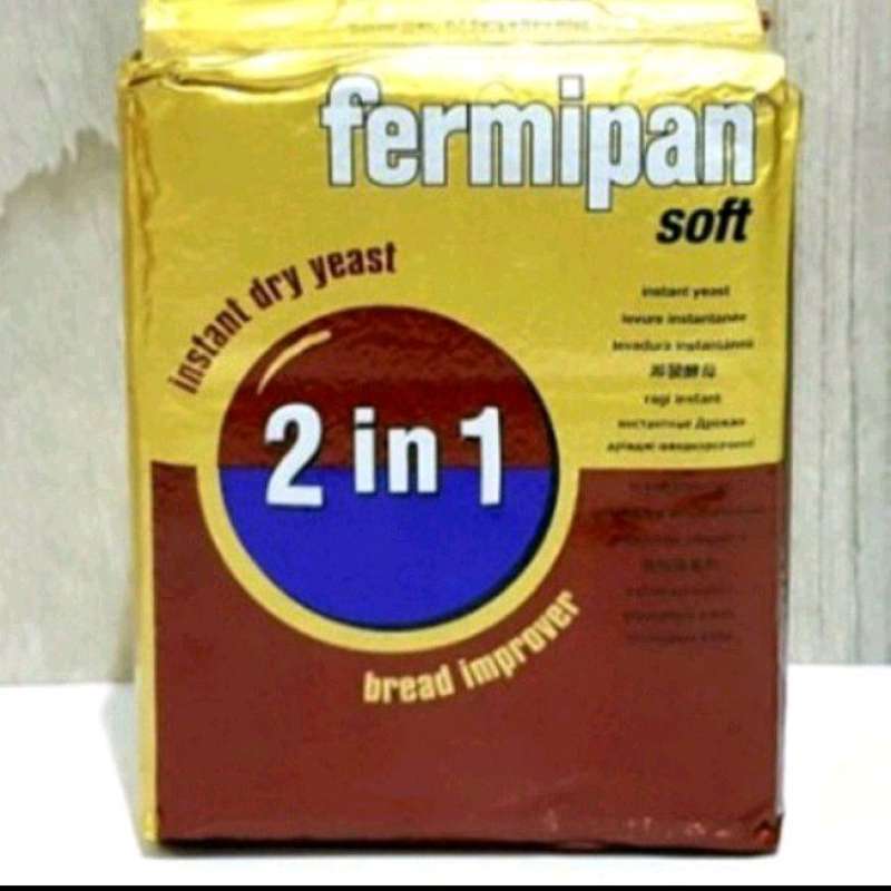 Jual Fermipan Soft 2in 1 500gr Instant Dry Yeast + Bread Improver di ...