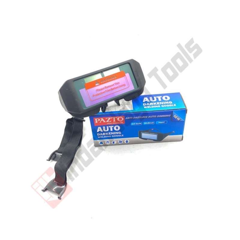 Jual PAZTO Kacamata Las Otomatis - Welding Glass Auto Darkness Safety ...