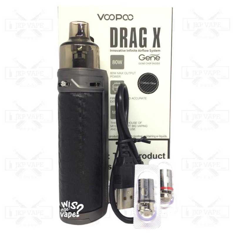 Jual Voopoo Drag X 80w Kit - 18650 Battery Not Included - Carbon Fiber ...