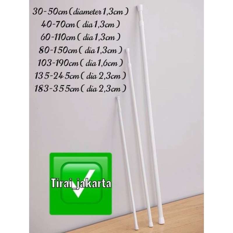 Jual Pipa fleksibel gorden tiang pipa tongkat serbaguna tiang kamar ...