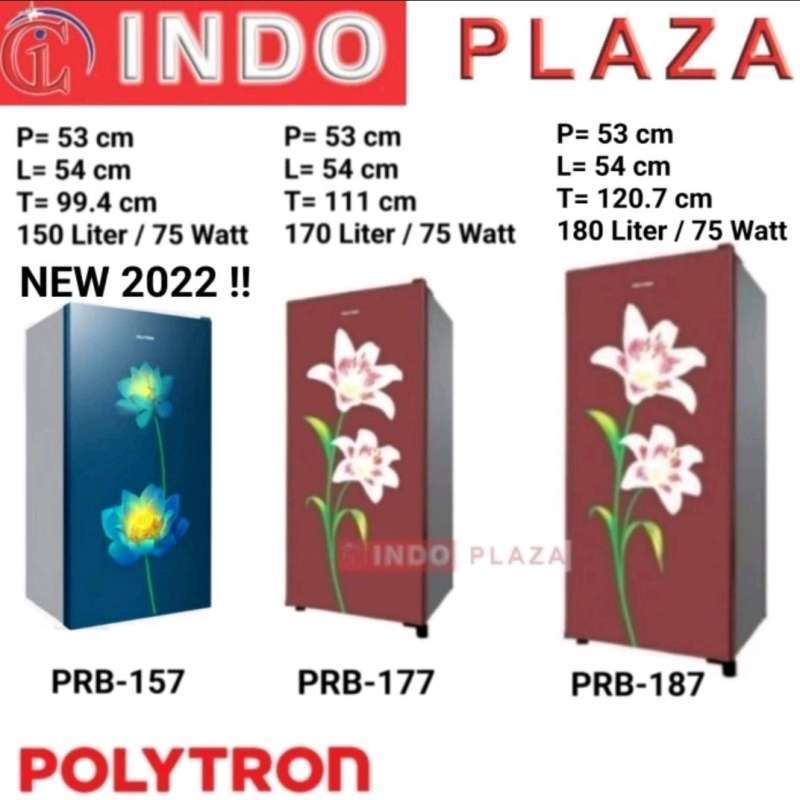 Jual KULKAS POLYTRON 1 PINTU PRB-157 / 177 / 187 NEW 2022 di Seller ...