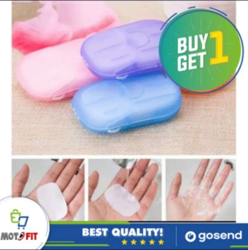 Promo 20 Lembar Portable Premium Soap Isoap Diskon 48% Di Seller Toys ...