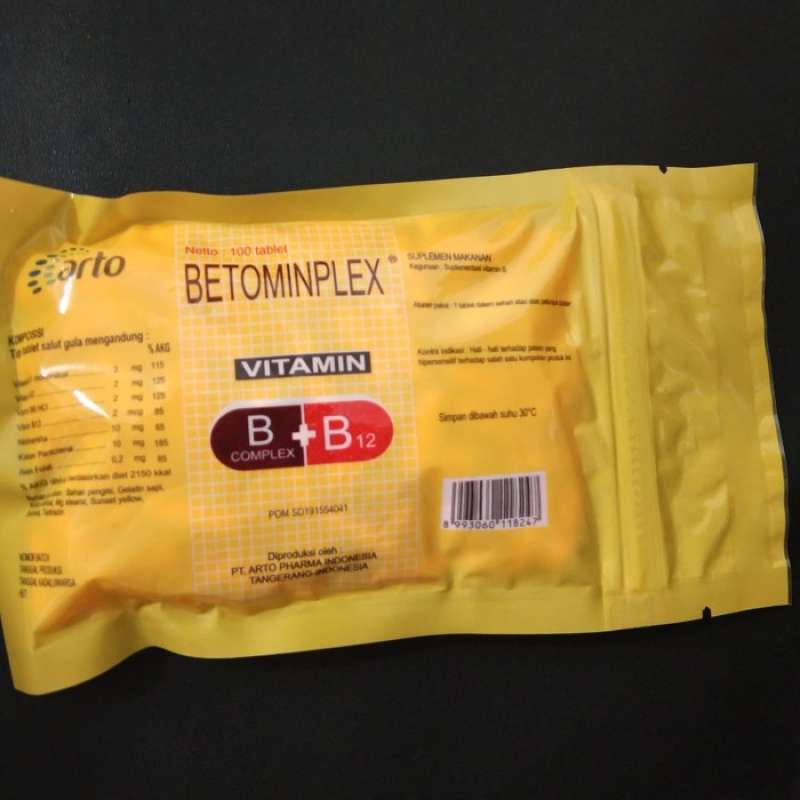 Jual Tahun Ini Aja Kak Betominplex Vitamin B Complex Plus B12 100 ...