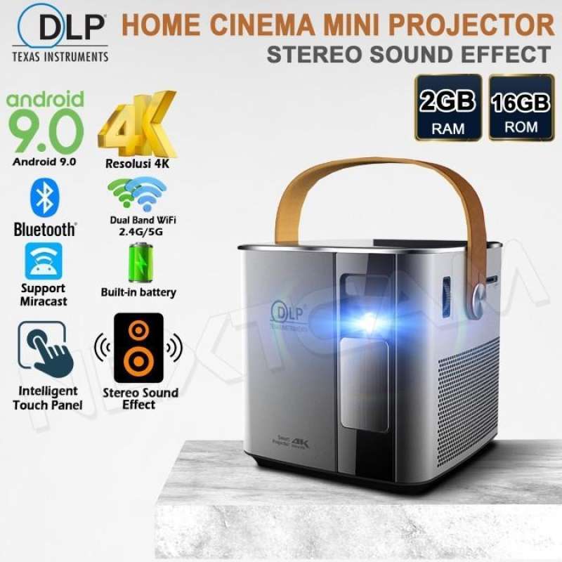 Promo Smart Projector Android 9/proyektor/infokus P12 Wifi Ram2/16gb ...