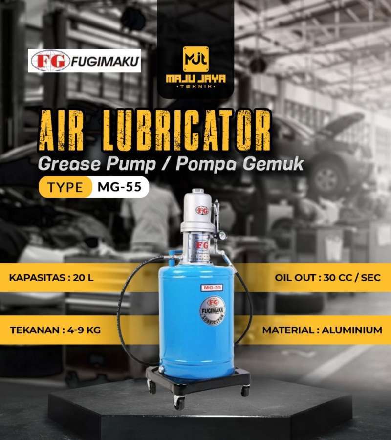 Jual FUGIMAKU MG-55 AIR LUBRICATOR GREASE PUMP / POMPA GEMUK MG-55 di ...