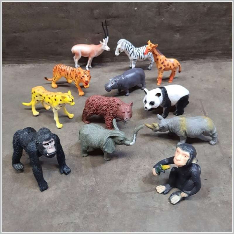 Jual MAINAN MINIATUR HEWAN KARET DUNIA SAFARI 12 PCS di Seller toy kids ...