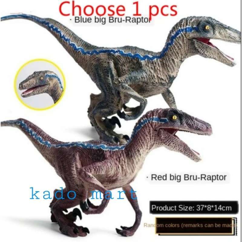 Jual VELOCIRAPTOR FIGURE DINOSAURUS JURASSIC RAPTOR BESAR JUMBO di ...
