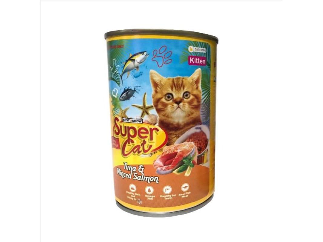 Promo Super Cat Kitten Food Tuna Salmon [400 gr] Diskon 7% di Seller ...