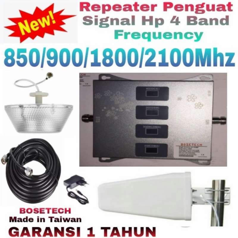 Jual New Penguat Sinyal Hp 4 Band BOSETECH BT-4850HQ/Repeater Gsm Signal Hp di Seller Silvanna ...