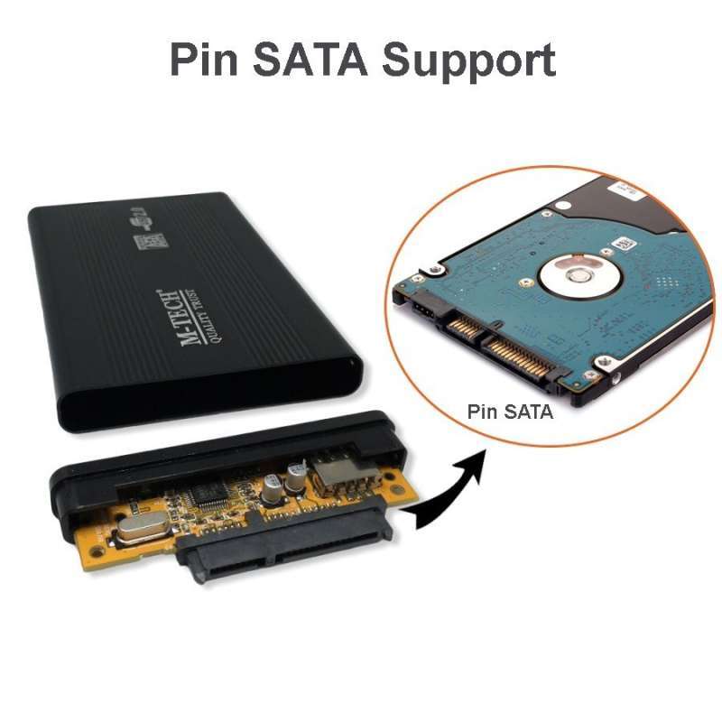 Jual Case/casing Hdd/hardisk 2.5 Sata Laptop Usb 2.0 M-tech Portable Di ...