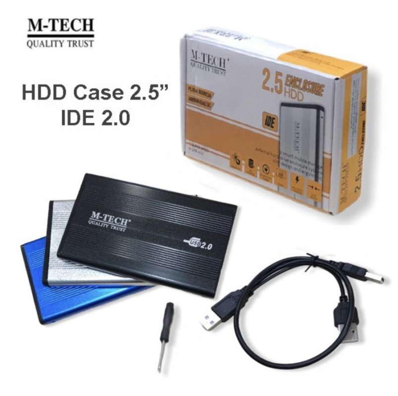 Jual Case/casing Hdd/hardisk 2.5 Sata Laptop Usb 2.0 M-tech Portable Di ...