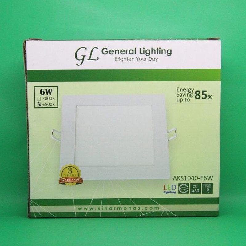 Jual General Lighting Downlight Kotak LED Bohlam Lampu [6 W] di Seller ...