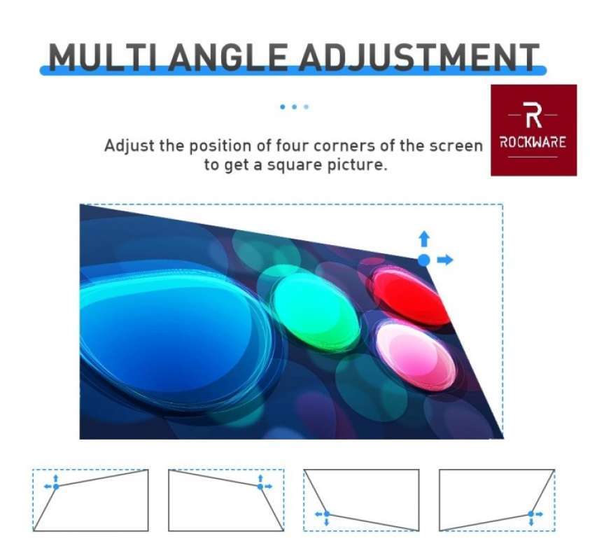 Jual ROCKWARE P15 2GB Proyektor Android DLP Projector 500 ANSI Lumens ...