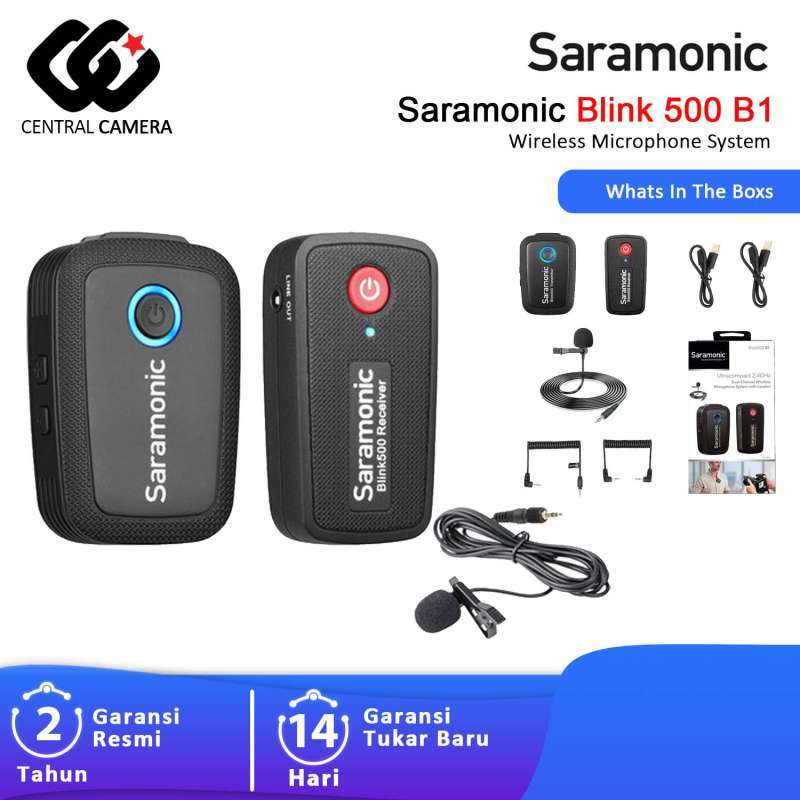 Promo Saramonic Blink 500 B1 Wireless Lavalier Microphone System Diskon
