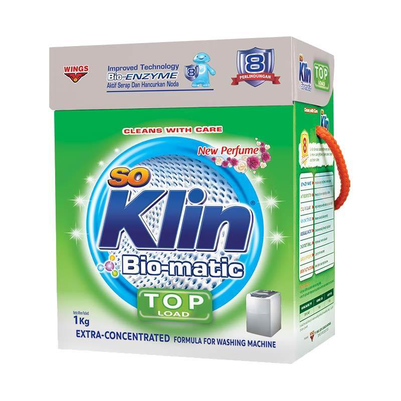 Jual SOKLIN Biomatic Top Load Deterjen [Kemasan Karton/ 6 Pcs/ 1 Kg] di ...