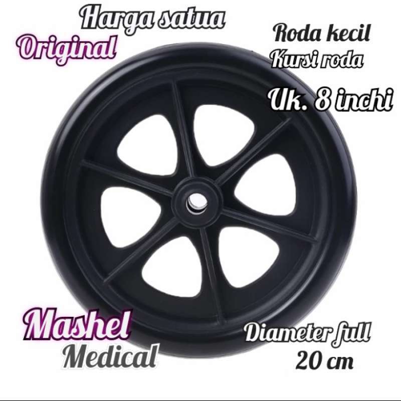 Promo Roda 8 inch kursi roda sperpat kursi roda - Multicolor Diskon 25% ...