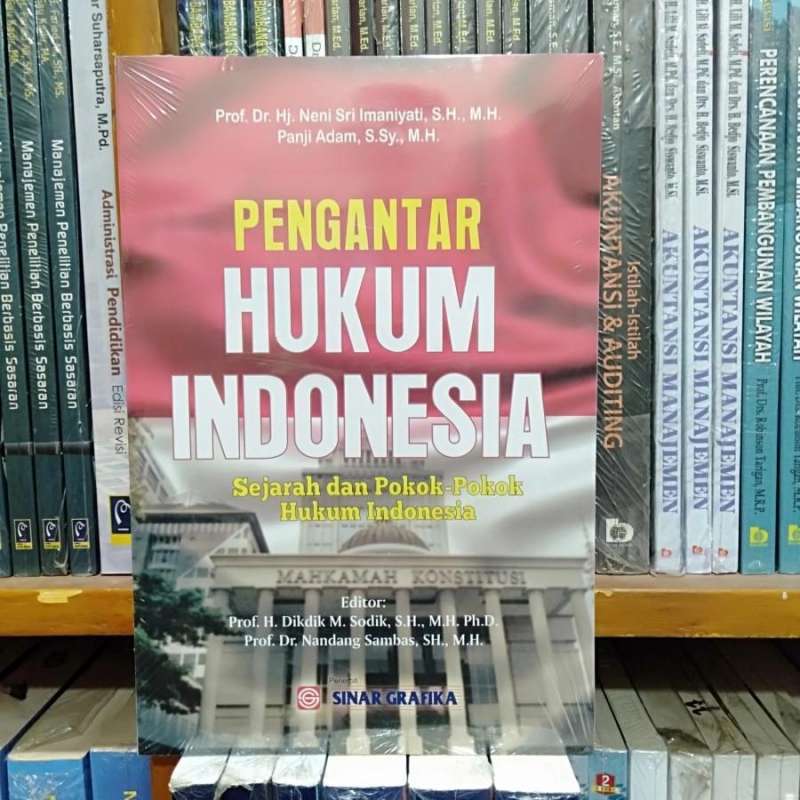 Jual Buku Pengantar Hukum Indonesia Sejarah Dan Pokok-pokok Hukum Indonesia Di Seller Amc Book ...