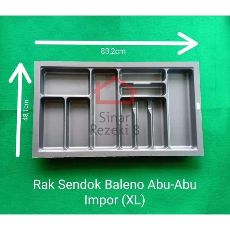 Promo Free Ongkir Rak Tempat Sendok Abu Xl / Garpu Sekat Laci Dapur ...
